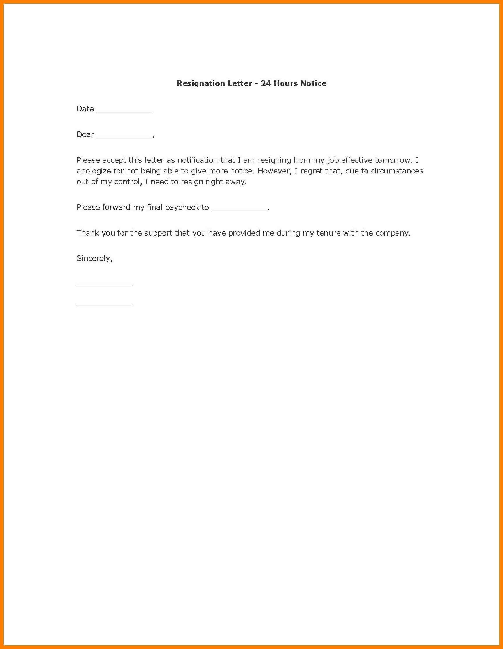 A Simple Resignation Letter. how write a simple resignation letter and ...